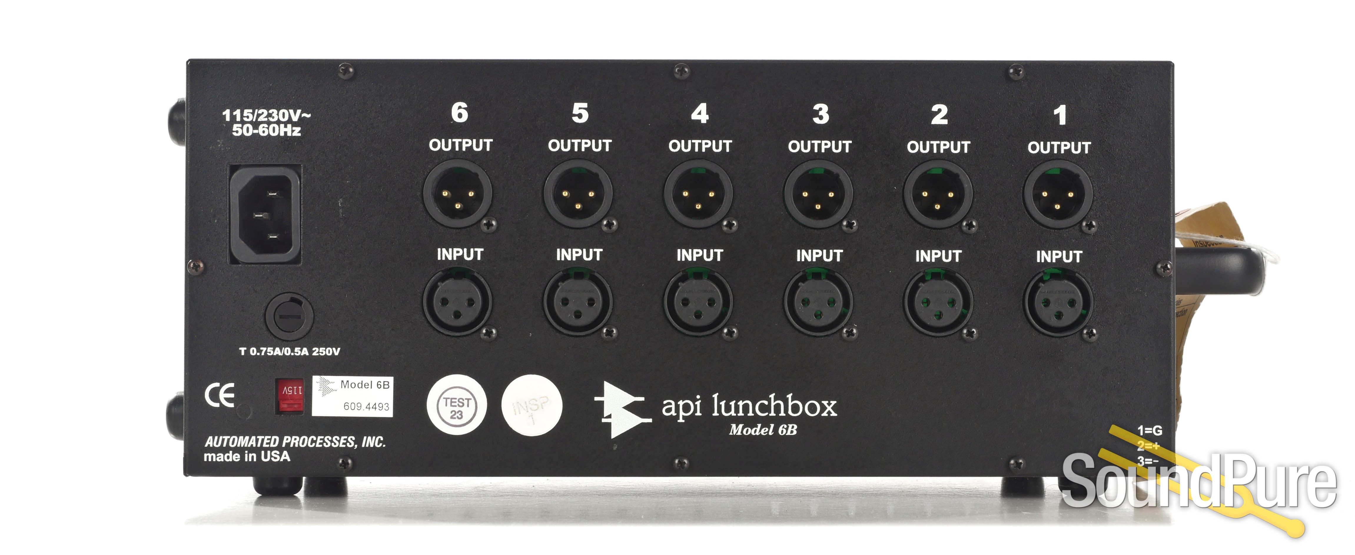 API Audio 500-6B 6 Slot 500 Series Lunchbox With Power Supply Used