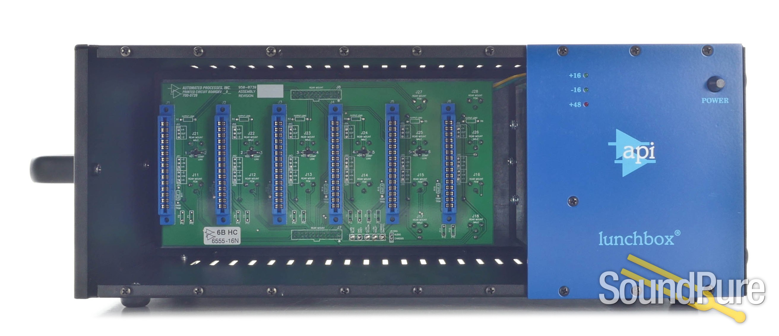 API Audio 500-6B 6 Slot 500 Series Lunchbox With Power Supply Used