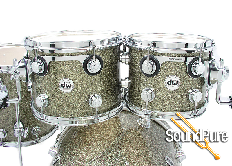 Dw 4pc Collectors Series Maple Gold Galaxy Maple Drum Set