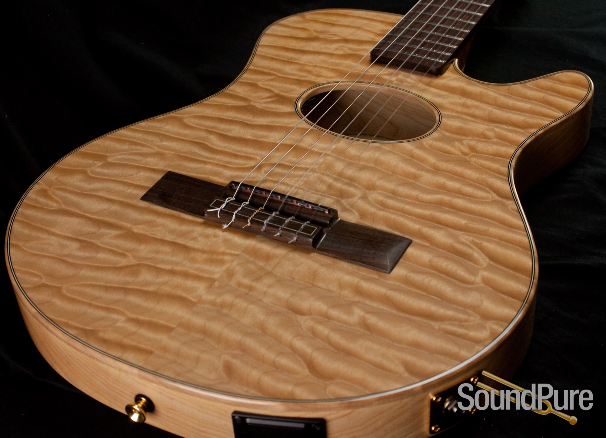 Buscarino Starlight Nylon String Acoustic Electric Guitar