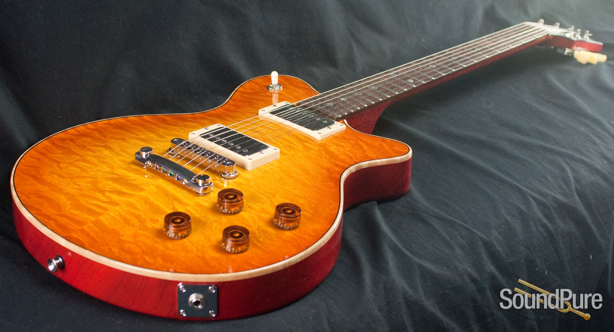Grosh Set Neck Aged Amber Burst Electric Guitar - Used