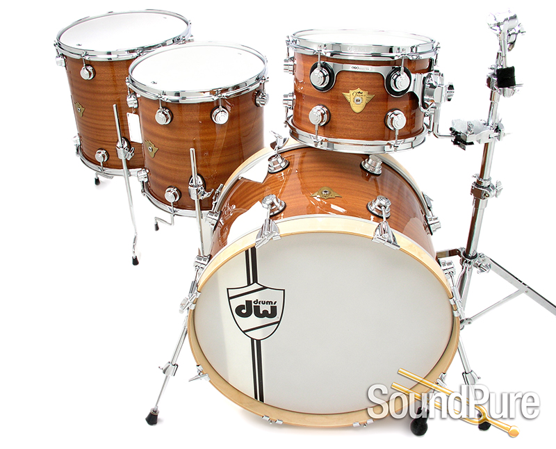 Dw 4pc Classics Series Mahogany Drum Set Natural Gloss
