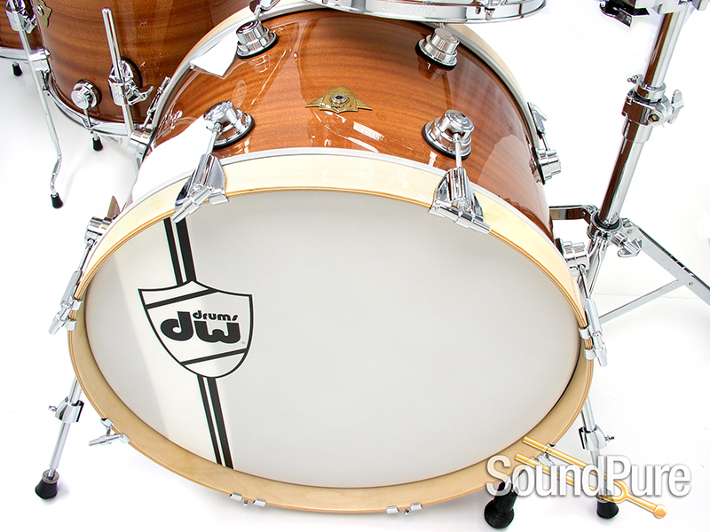 Dw 4pc Classics Series Mahogany Drum Set Natural Gloss