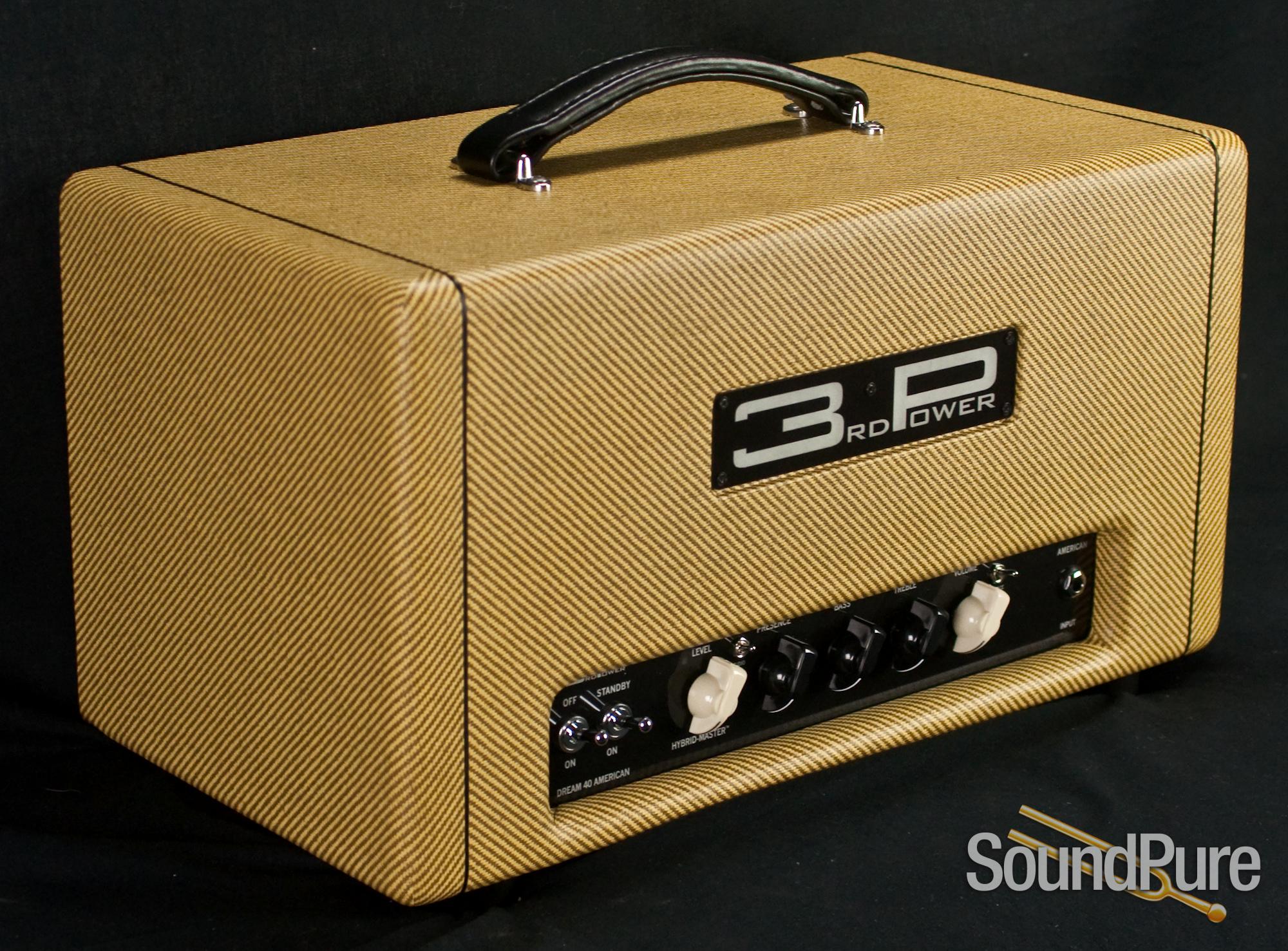 3rd Power Amplification Dream 40 American Amp Head - Tweed