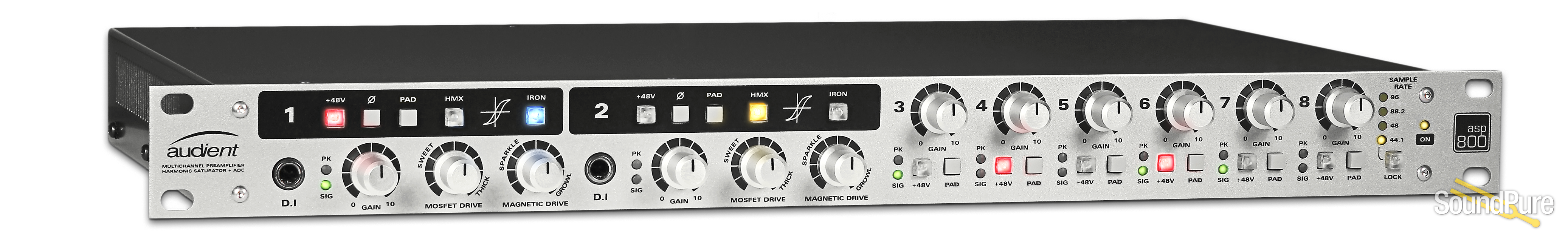 Audient ASP800 8-Channel Preamp With IRON And HMX