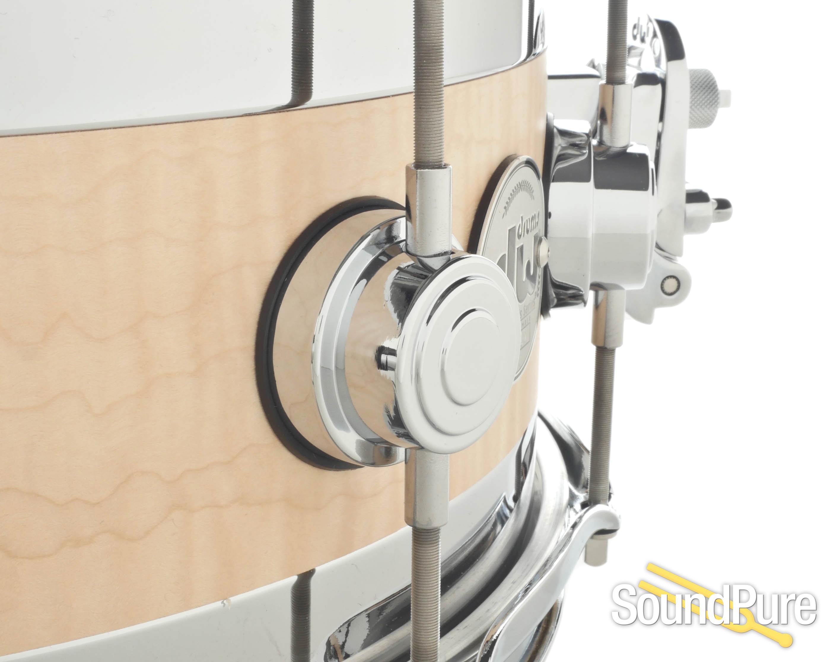 DW 6x14 Collector's Edge Snare Drum - Natural Satin