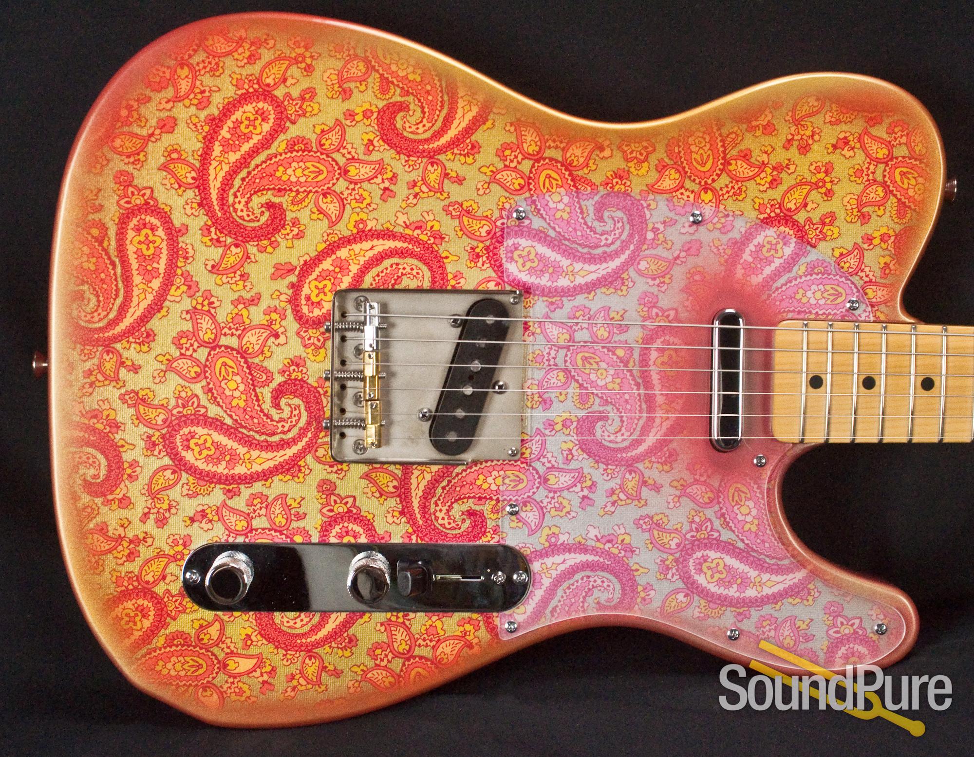 Crook Custom T Pink Paisley Electric Guitar - Used