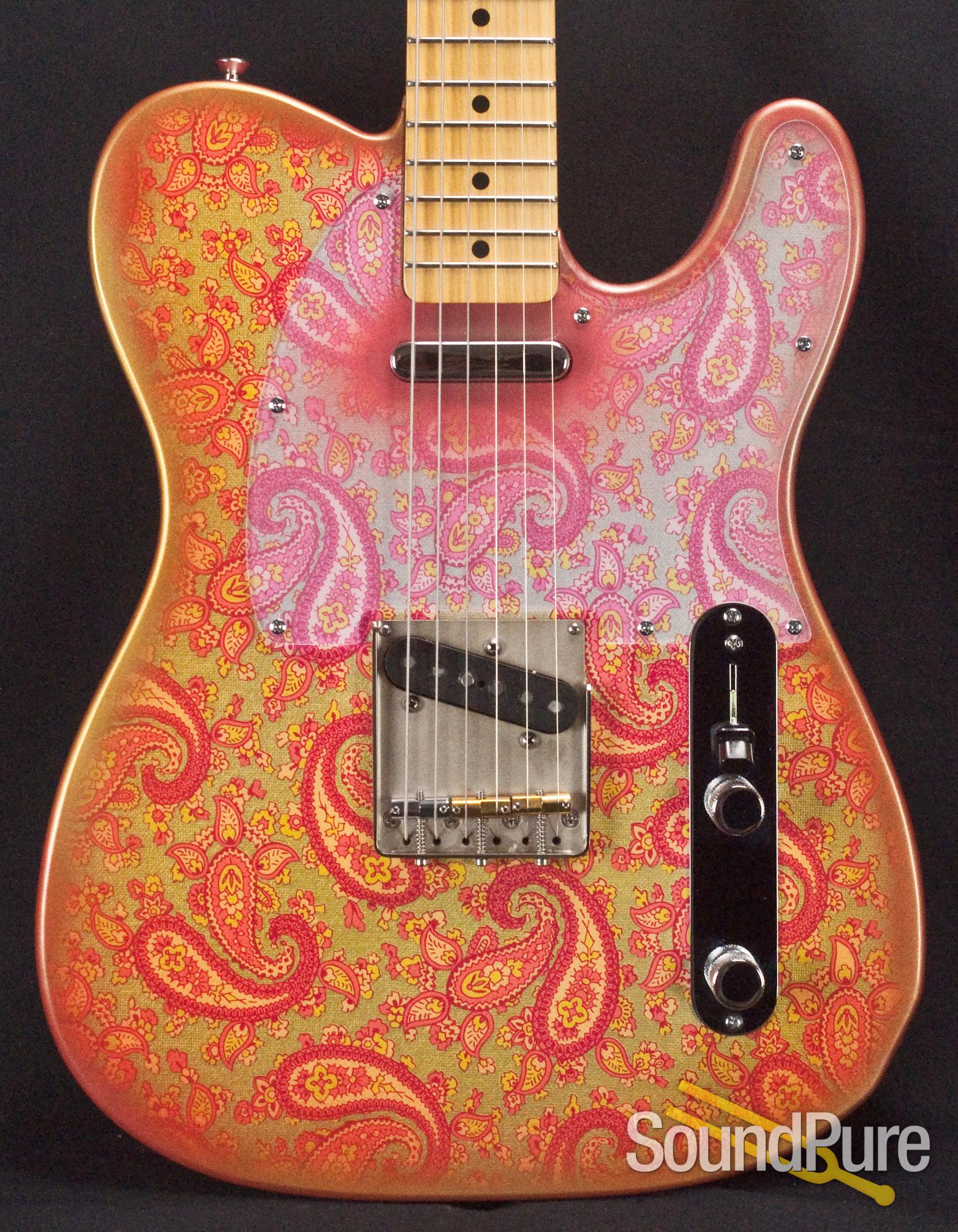 Crook Custom T Pink Paisley Electric Guitar - Used