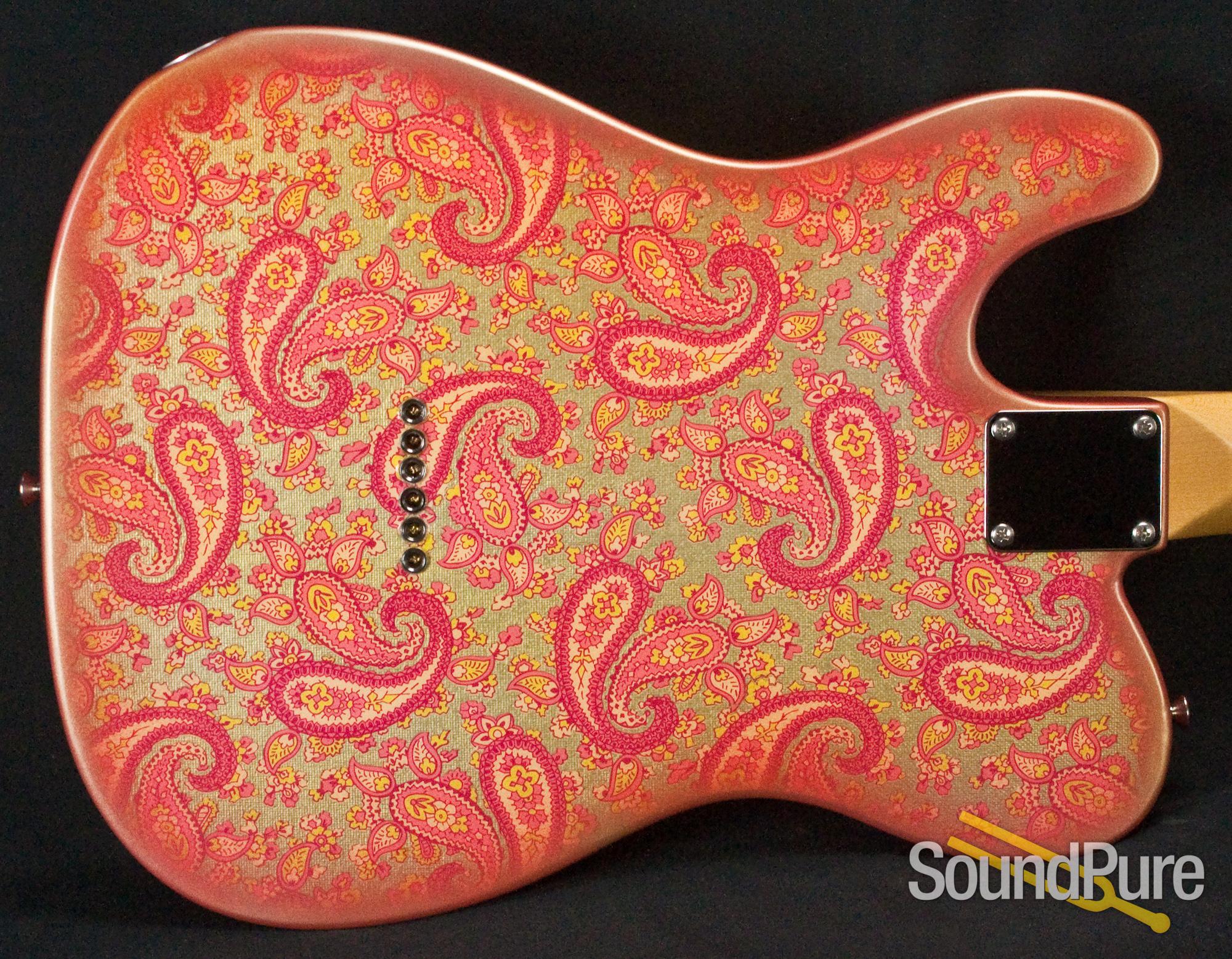 Crook Custom T Pink Paisley Electric Guitar - Used