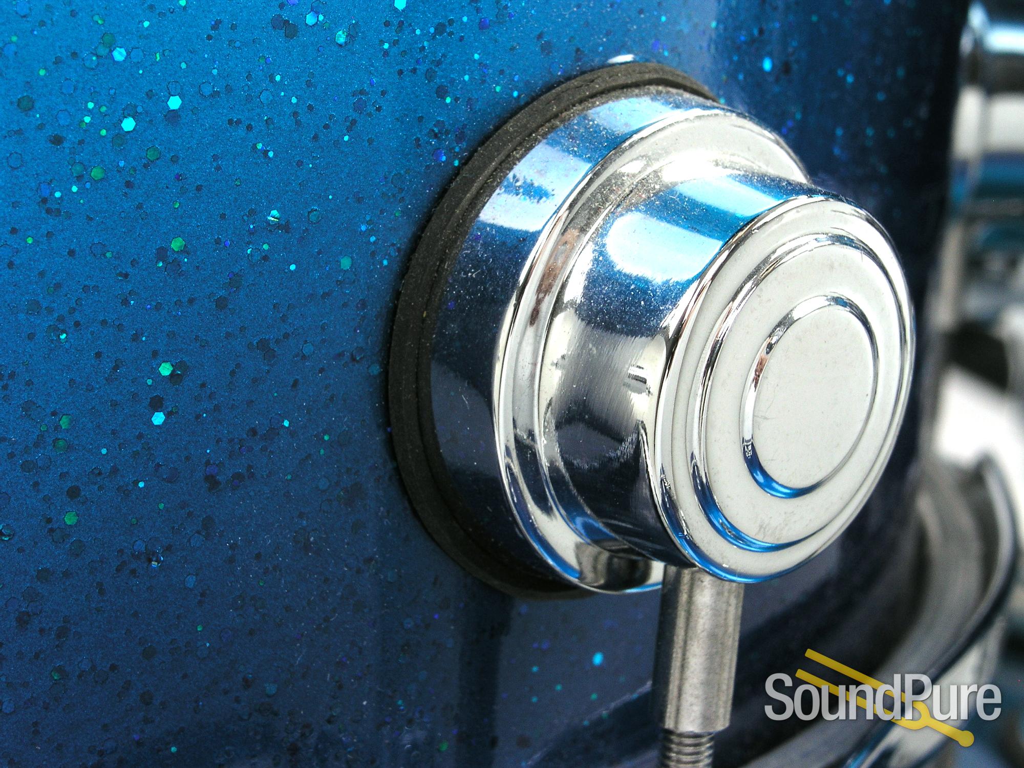 DW 6pc Collectors Series Maple Drum Set-Blue Sparkle Fade