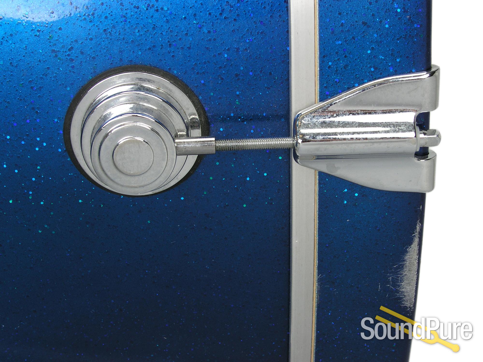 DW 6pc Collectors Series Maple Drum Set-Blue Sparkle Fade