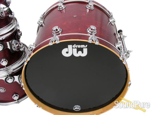 Dw 5pc Collectors Series Maple Drum Set Cherry Satin Oil