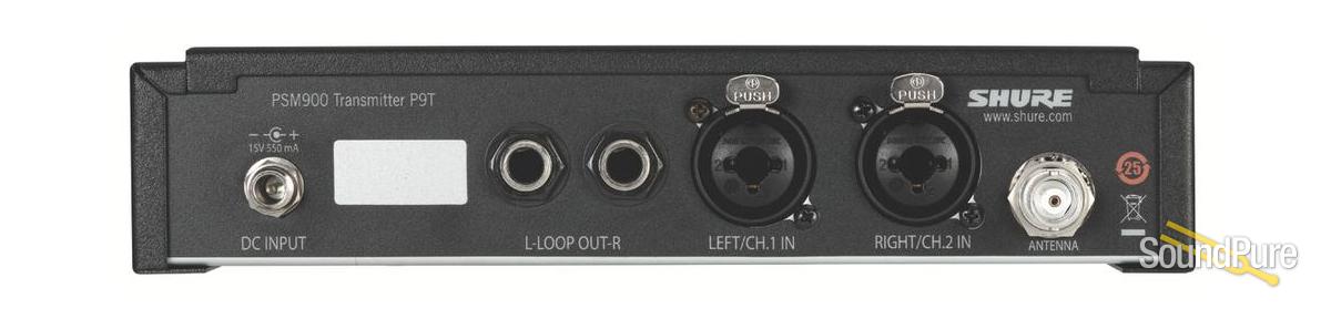Shure P9T-G6 PSM®900 Rack Unit Transmitter | Soundpure.com