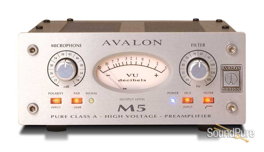 Avalon M5 Single Channel Solid State Mic Preamp | Soundpure.com