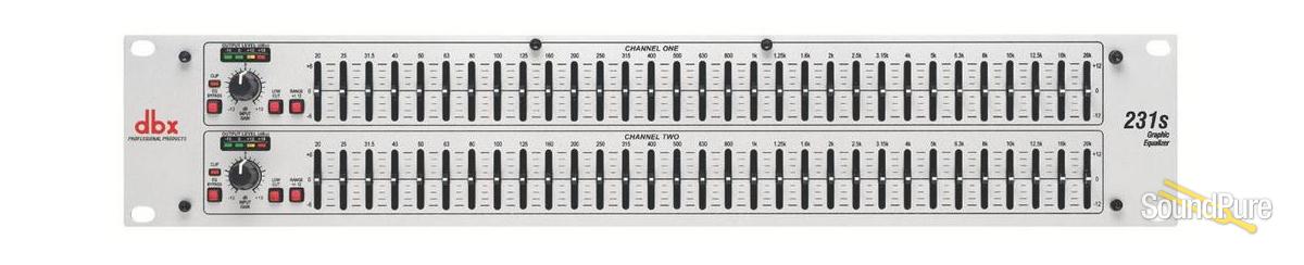 Dbx 231s 2-Series Dual 31 Band Graphic Equalizer | Soundpure.com