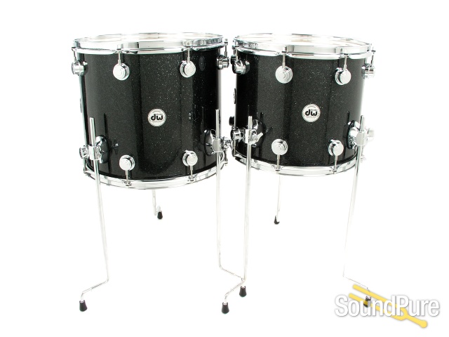 Dw 5pc Collectors Series Maple Drum Set Black Ice