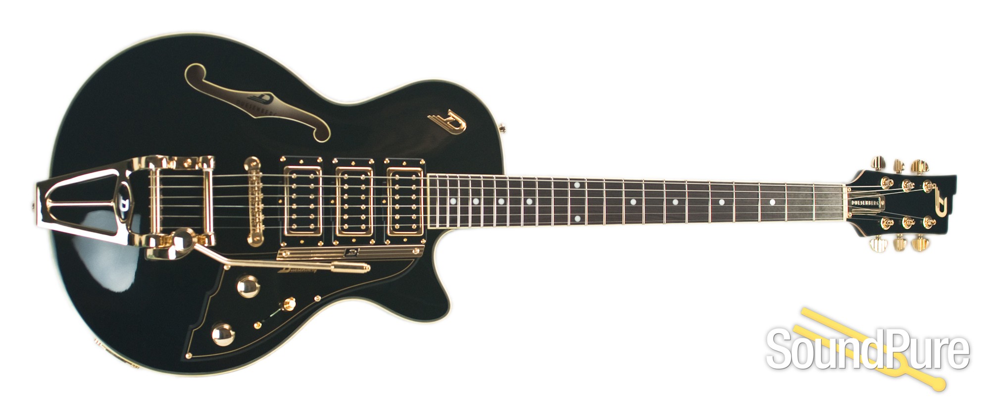 Duesenberg Starplayer TV Custom Black 3-Pickup #160972