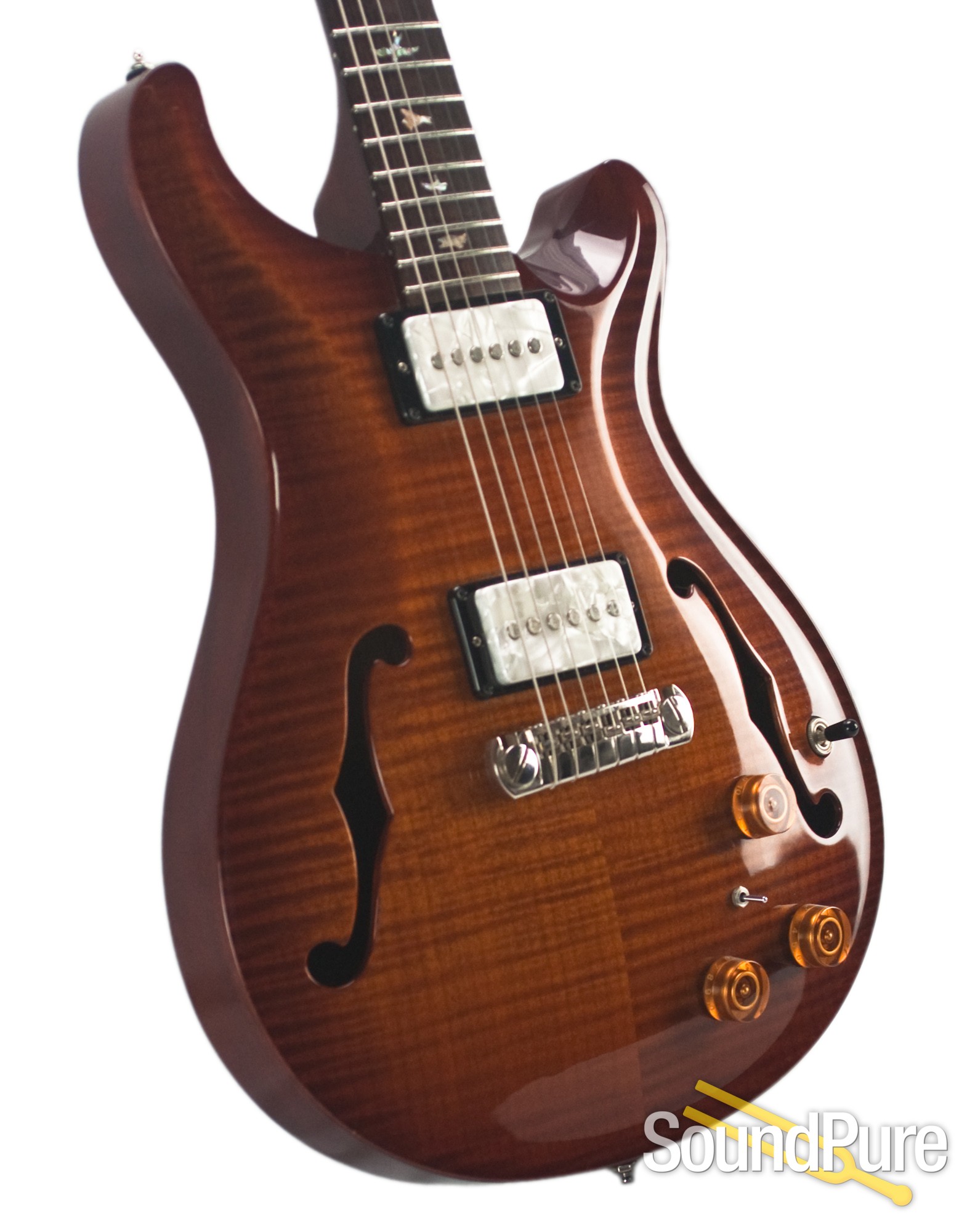 PRS McCarty Hollowbody I Black Gold HD P90s #6113648 - Used