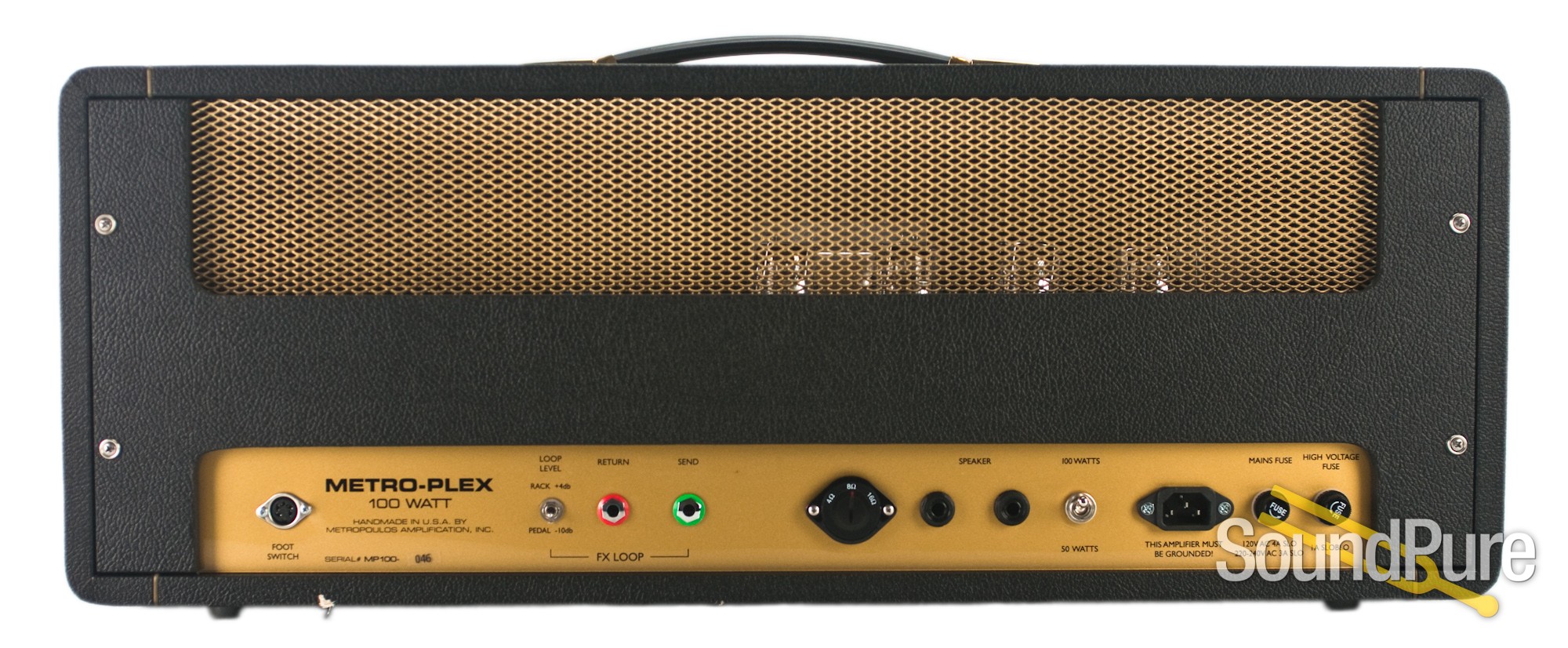 Metropoulos Metro-Plex Amplifier Head, Black - Used