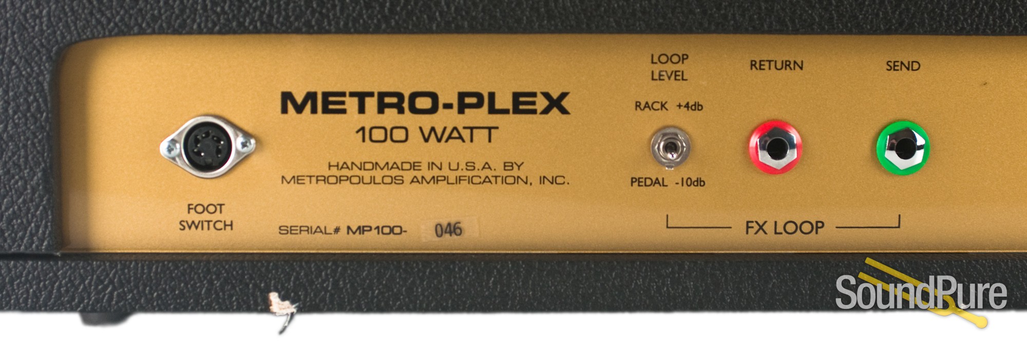 Metropoulos Metro-Plex Amplifier Head, Black - Used