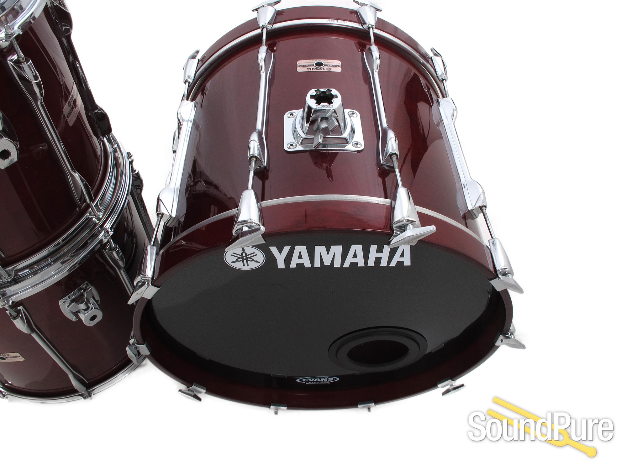 Yamaha 5pc Recording Custom Drum Set-80s Cherry Red