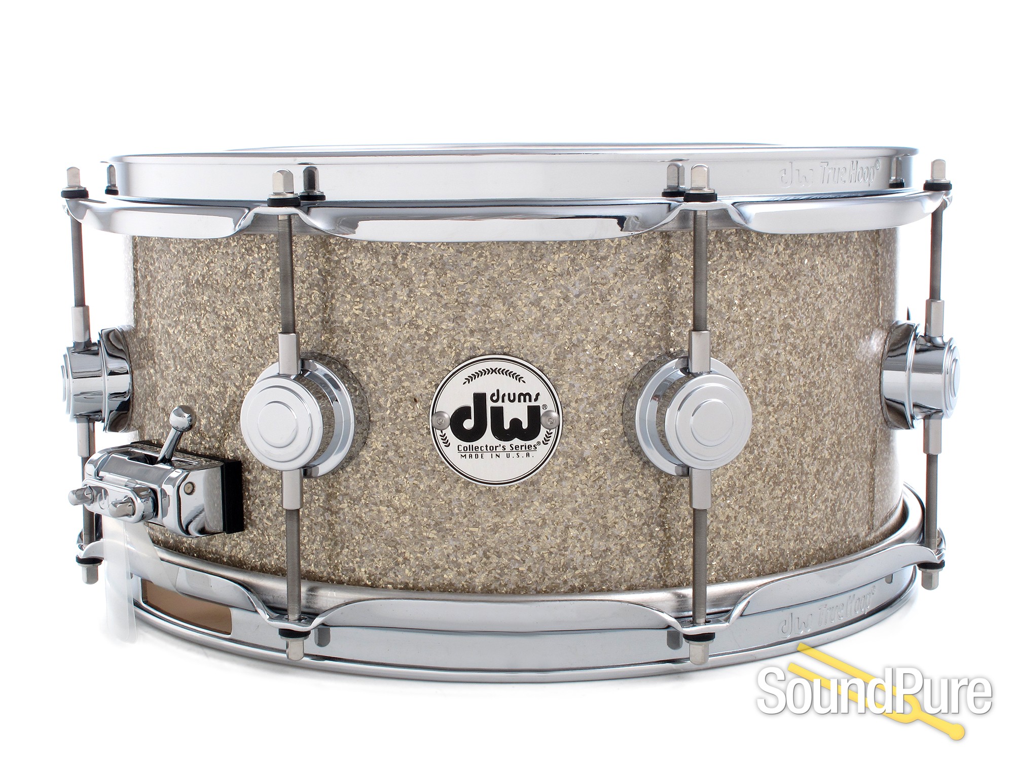 Dw 65x13 Collectors Series Maple Snare Drum Broken Glass