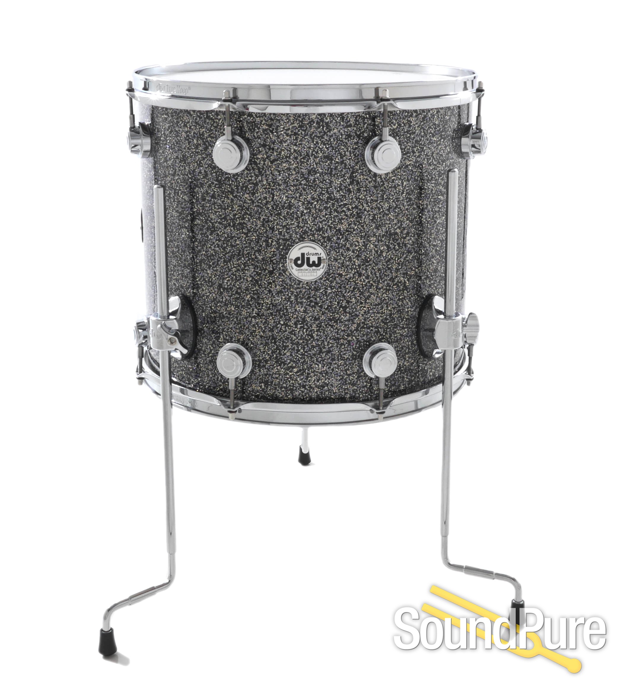 Dw 4pc Collectors Series Cherry Drum Set Black Galaxy