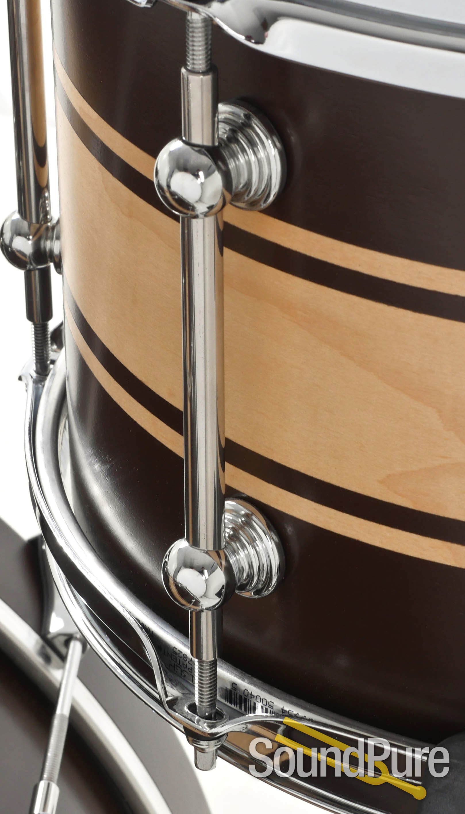 Anchor Drums 3pc Galleon Maple Drum Set-Classic Stripe