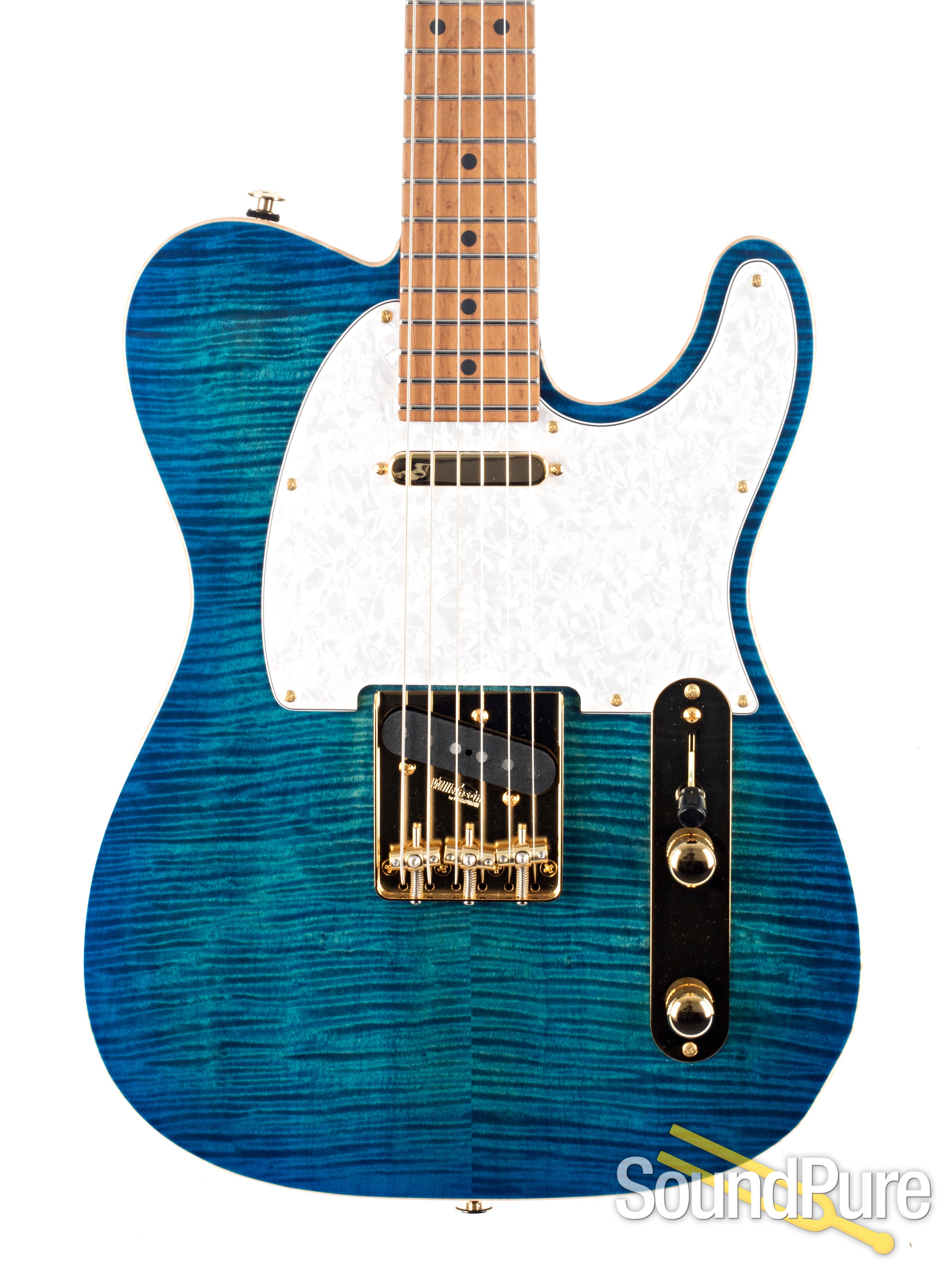 Suhr Classic T Deluxe Aqua Blue Burst Electric #JS9H8D