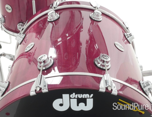 pink dw drum set