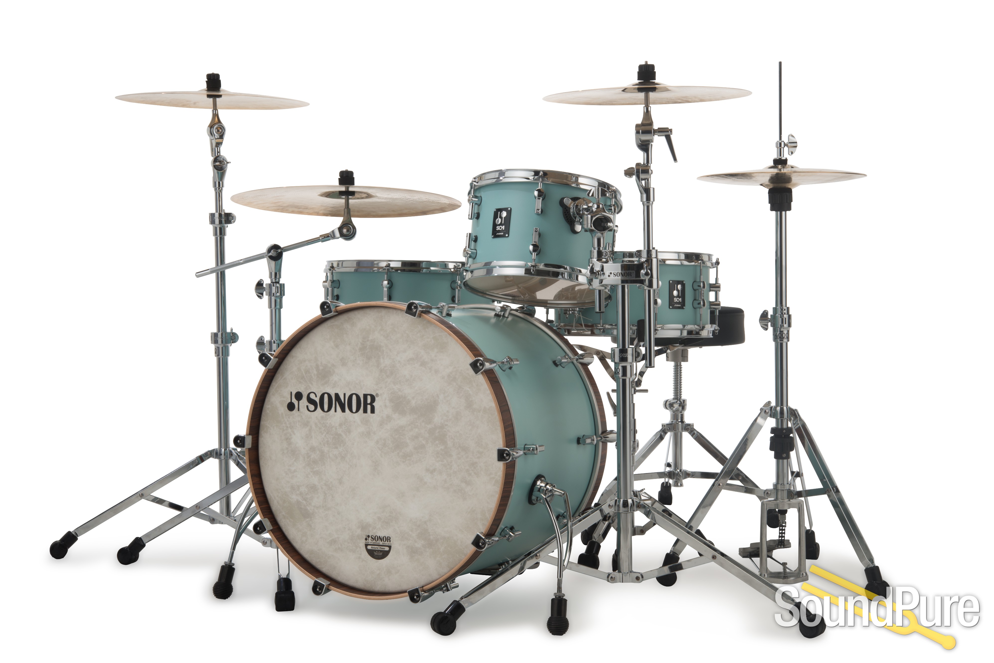 Sonor 3pc SQ1 324 Drum Set - Cruiser Blue | Soundpure.com