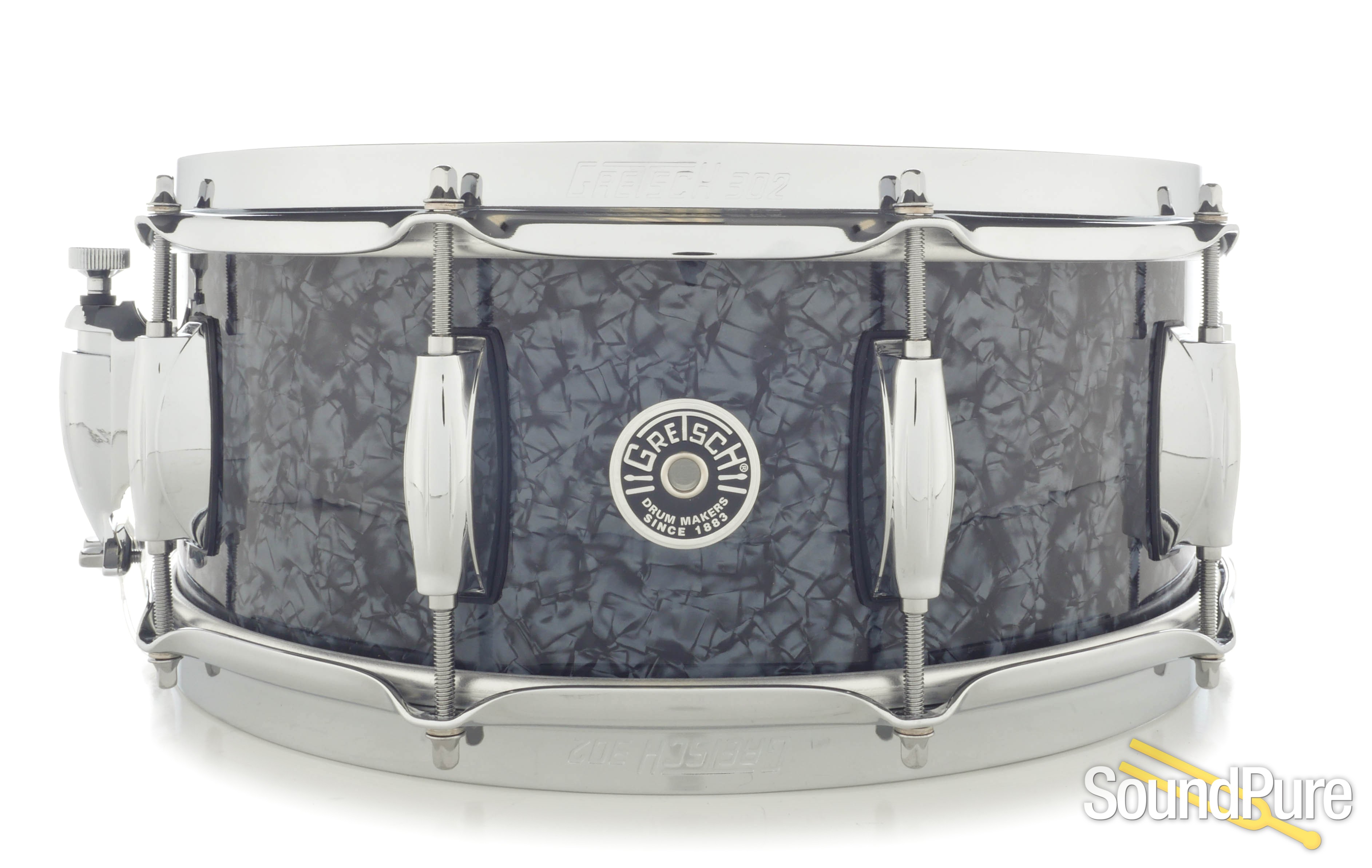 Gretsch 55x14 Brooklyn Snare Drum Deep Marine Black Pearl