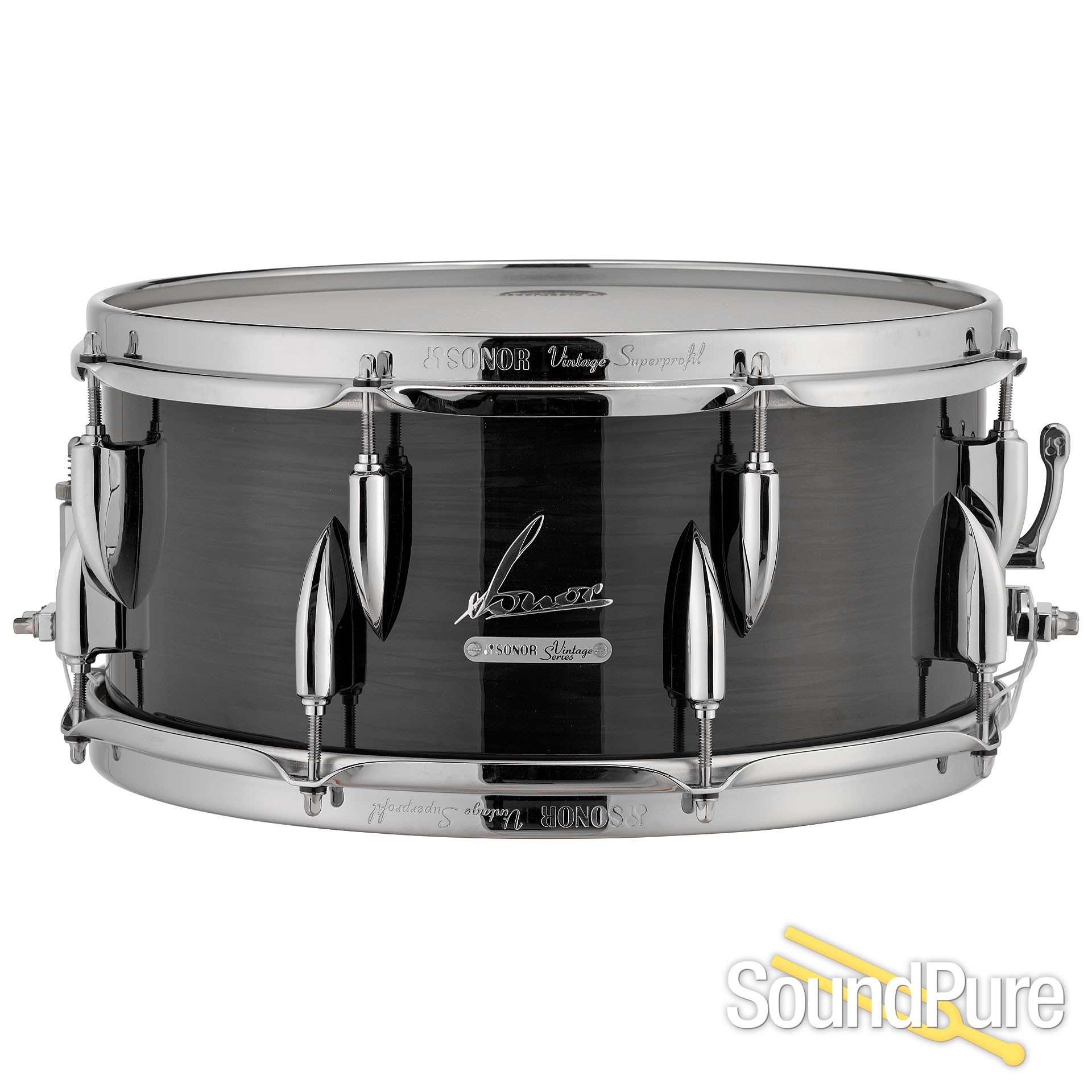 Sonor 14x6.5 Vintage Series Snare Drum Vintage Black Slate
