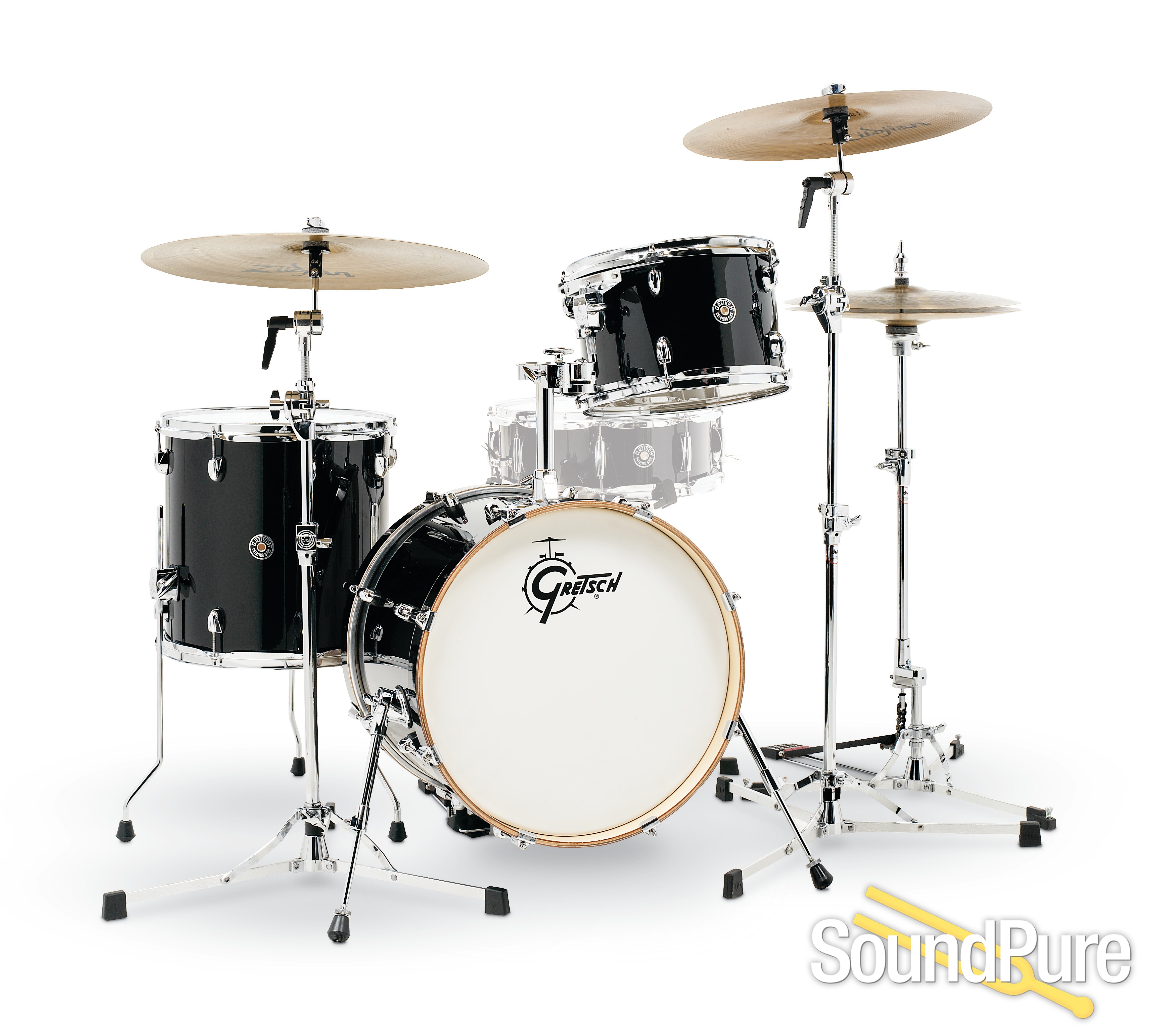 Gretsch 3pc Catalina Club Jazz Drum Set-Piano Black
