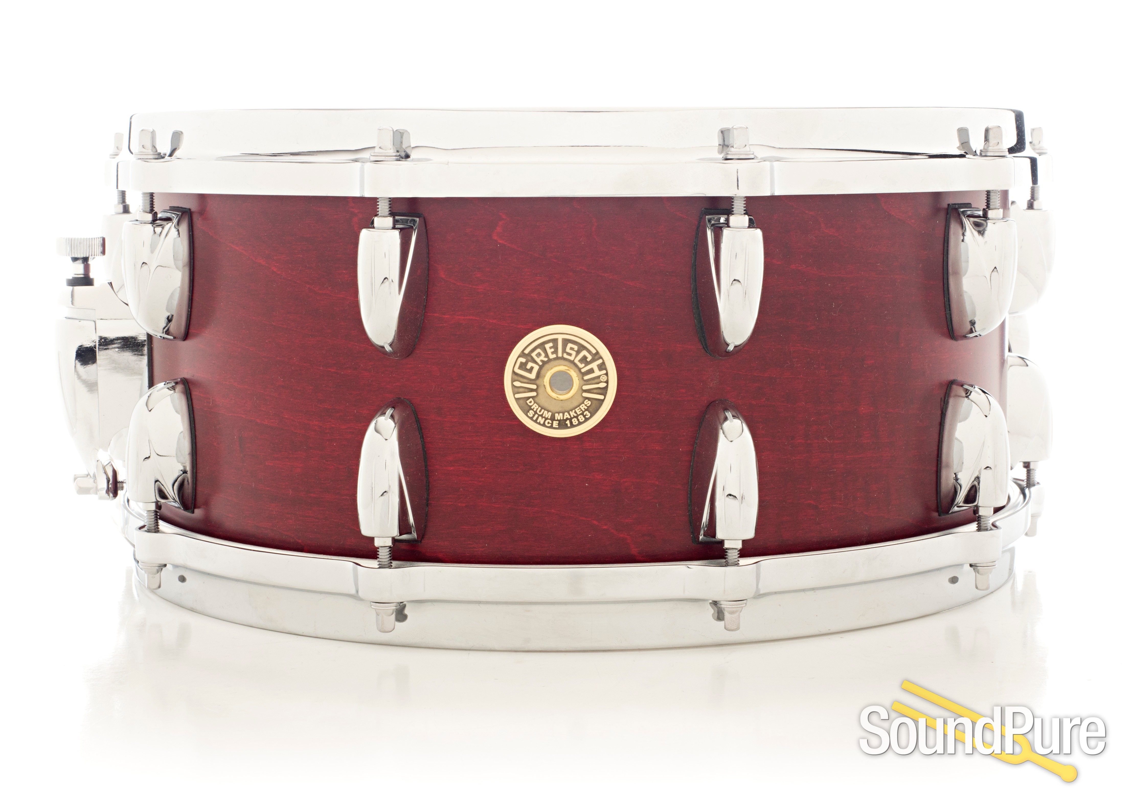 Gretsch 6.5x14 USA Custom Maple Snare Drum-Rosewood Satin