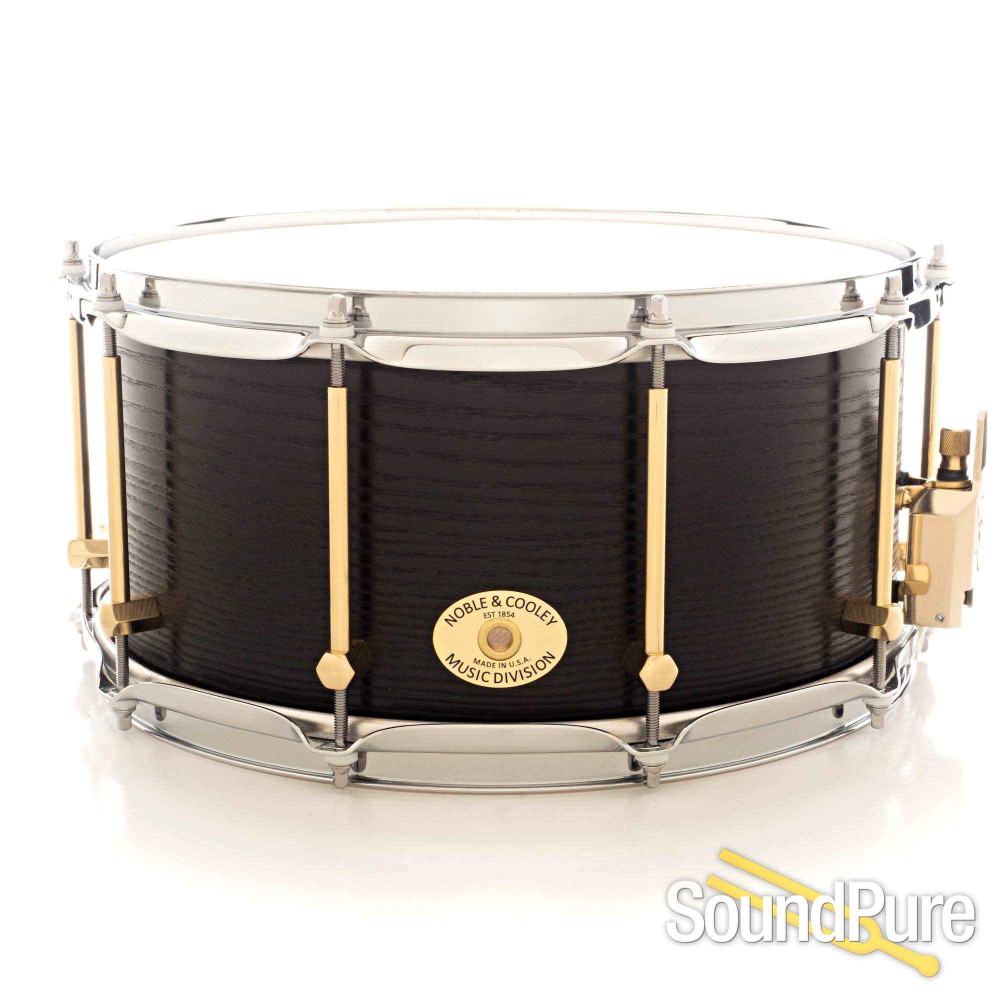 Noble & Cooley 7x14 Classic SS Ash Snare Drum-Shou Sugi Ban