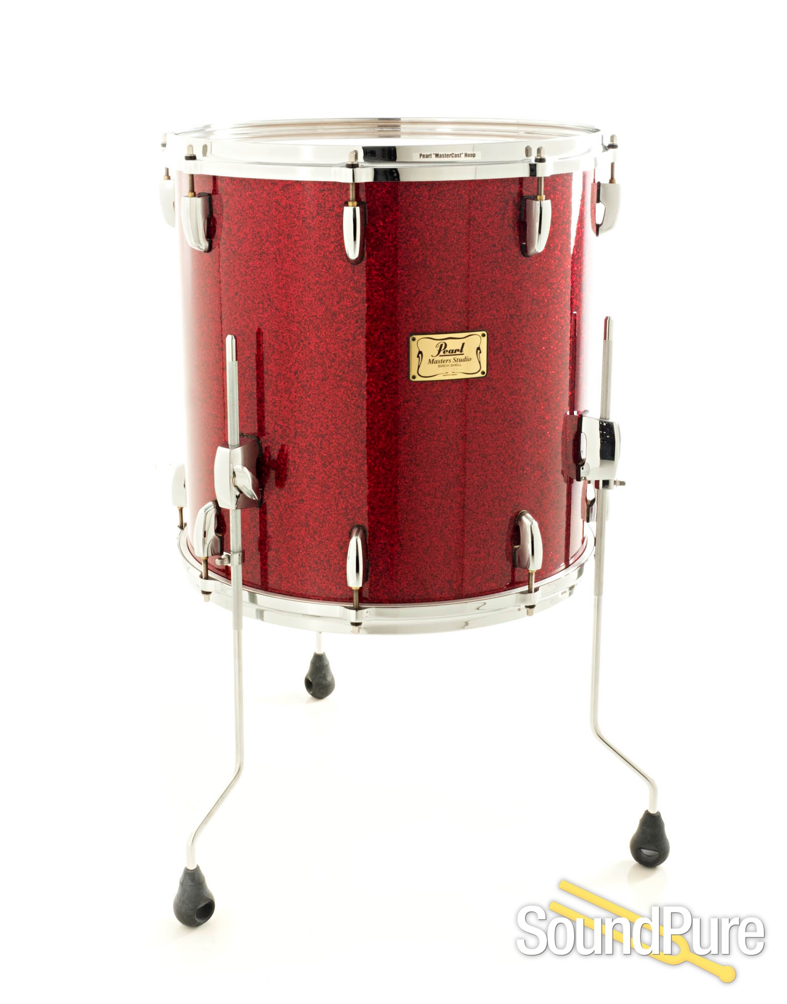 Pearl 5pc Masters Studio BSX Birch Drum Set-Red Glass