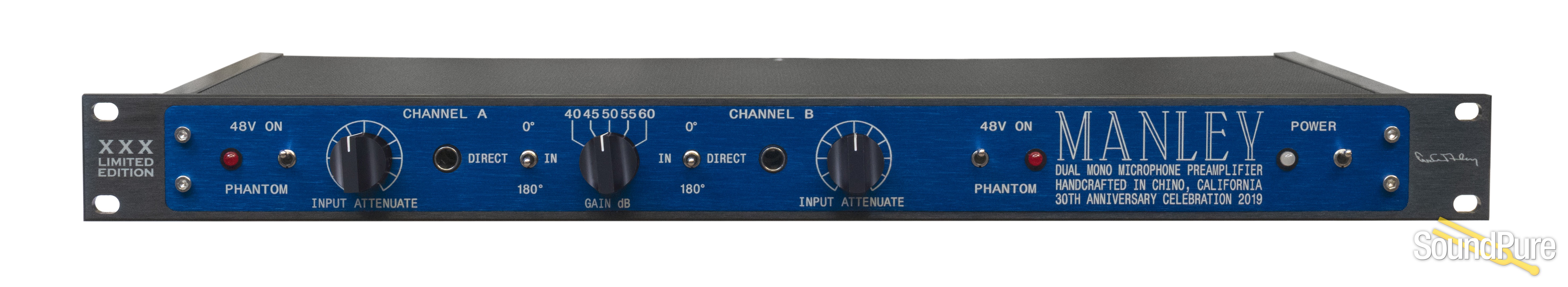 Manley Dual Mono Mic Pre 30th Anniversary Edition