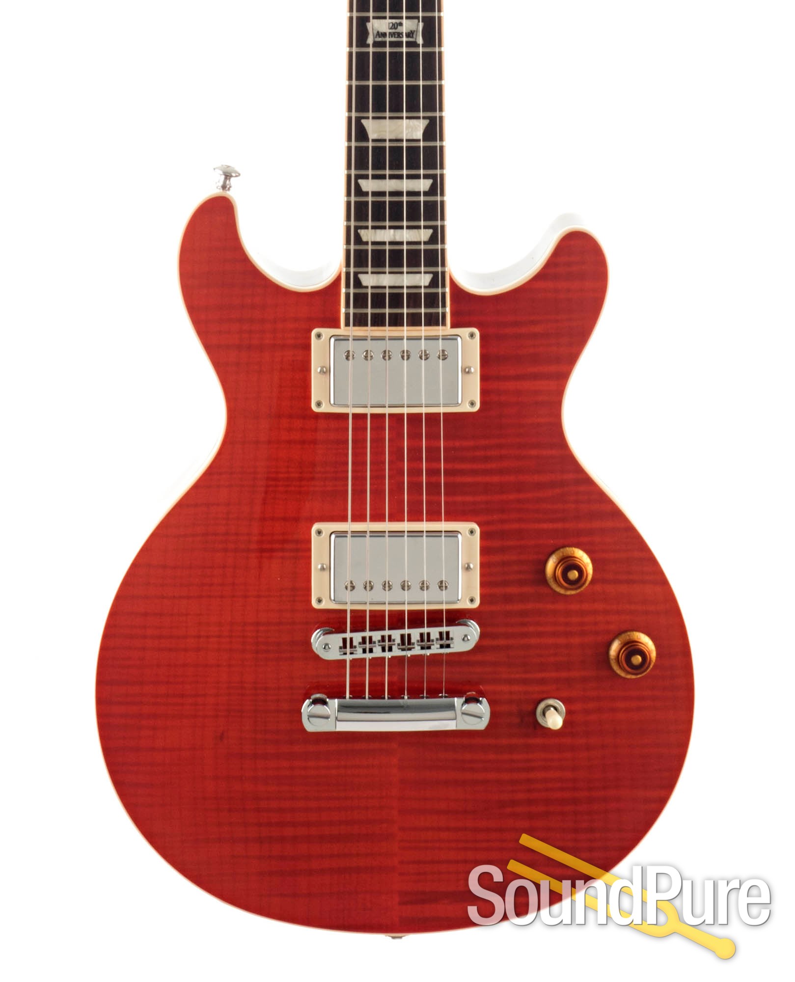Gibson LP Classic Double Cutaway Trans Red #140099256 - Used