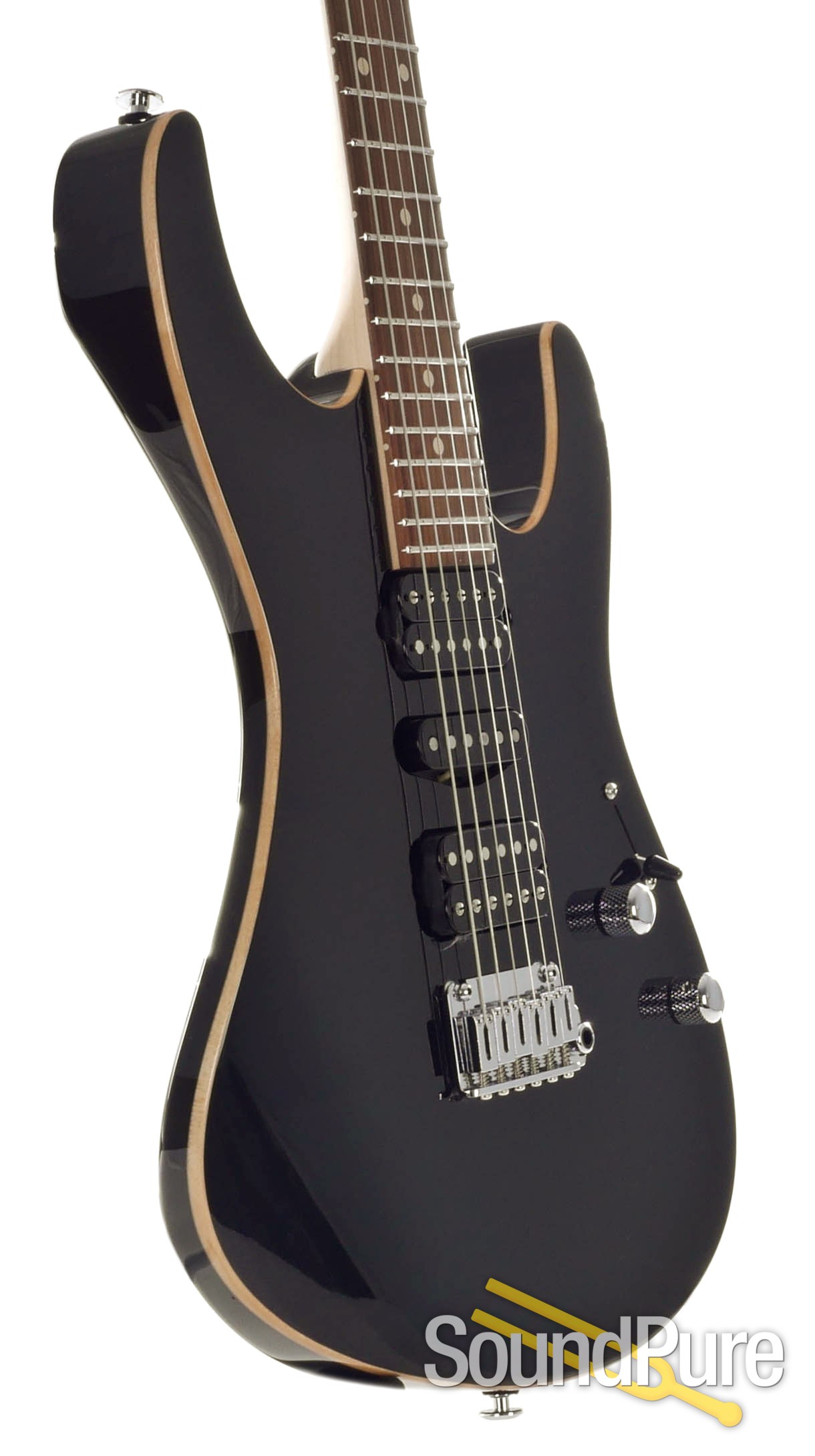 Suhr Modern Black Electric Guitar #JS0X4Y - Shop Demo
