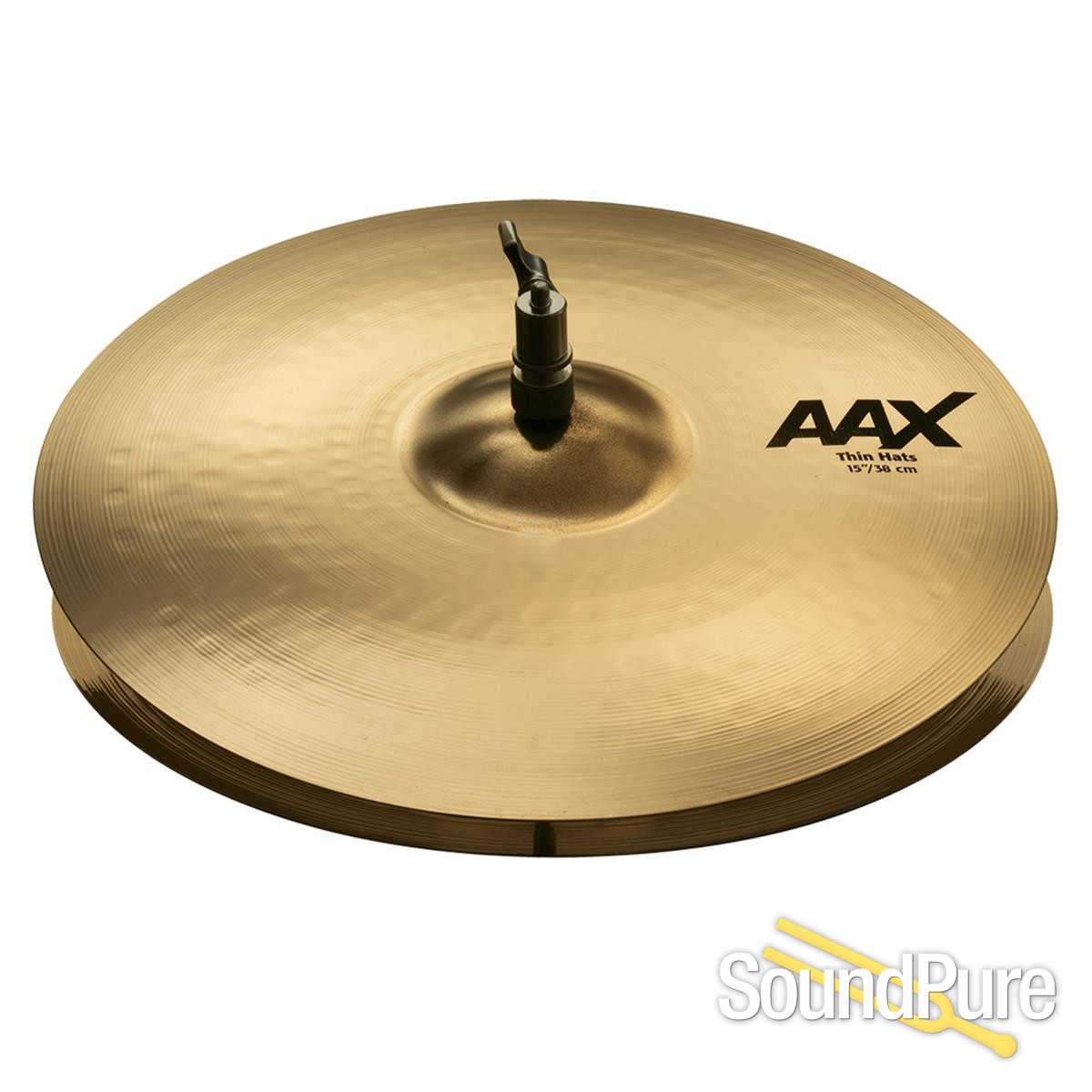 Sabian 15" AAX Thin Hi Hat Cymbals Brilliant Finish Demo/Open Box
