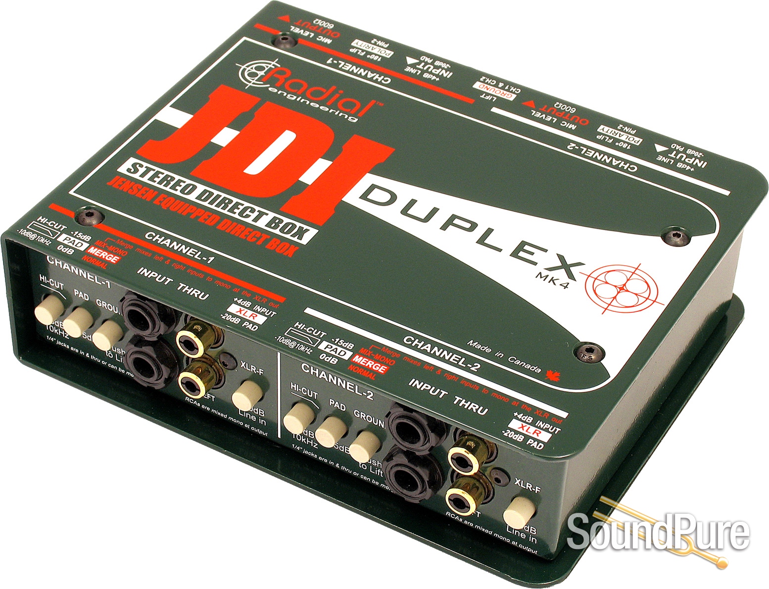 Radial Engineering JDI Duplex Stereo Direct Box | Soundpure.com