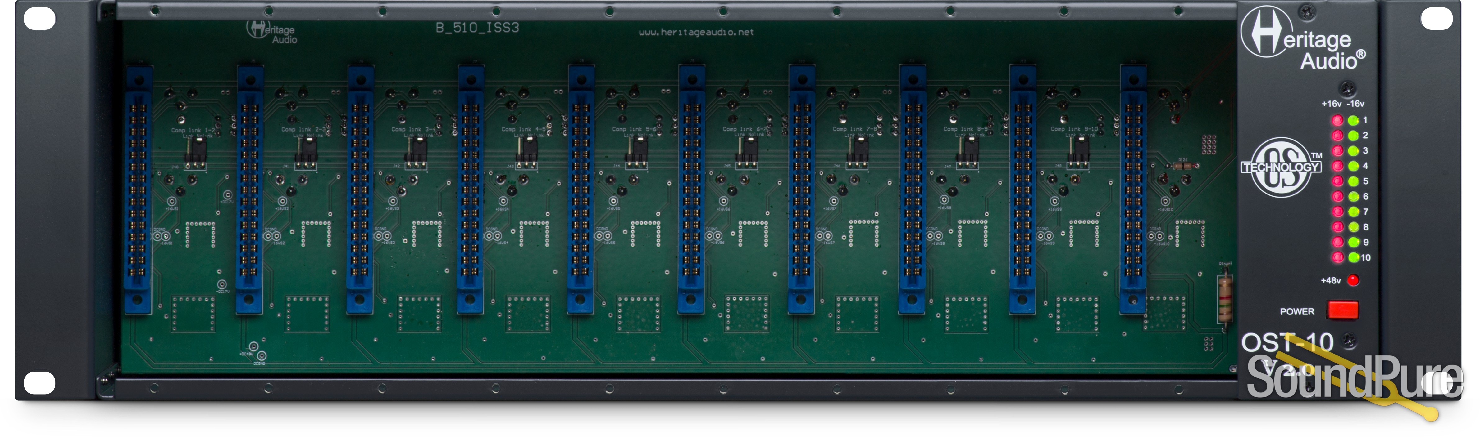 Heritage Audio OST-10 V2.0 - 10 Slot 500-Series Rack