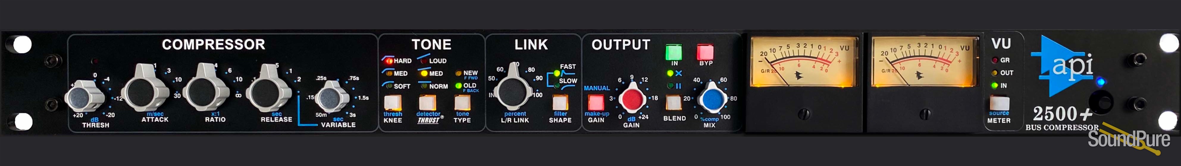 API 2500+ Stereo Bus Compressor | Soundpure.com