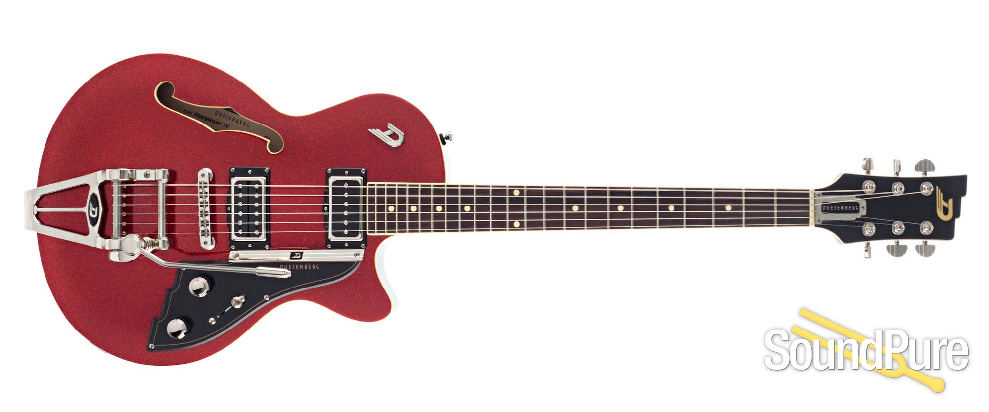 Duesenberg Starplayer TV Red Sparkle Semi-Hollow #190943