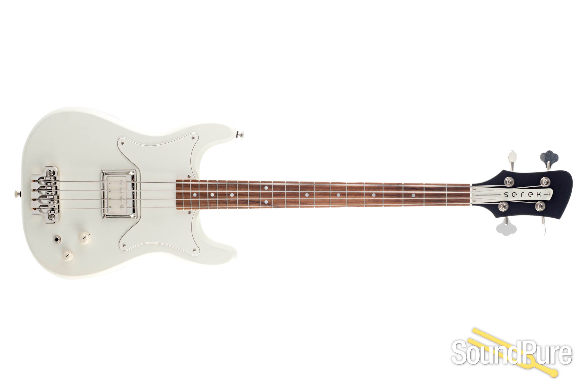 Serek Midwestern Vintage White Short Scale Bass #MW-098