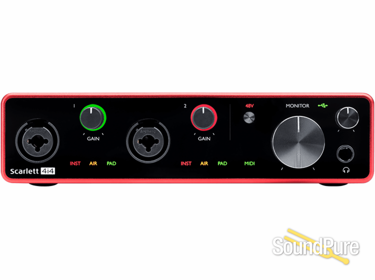 Focusrite Scarlett 4i4 Audio Interface | Soundpure.com
