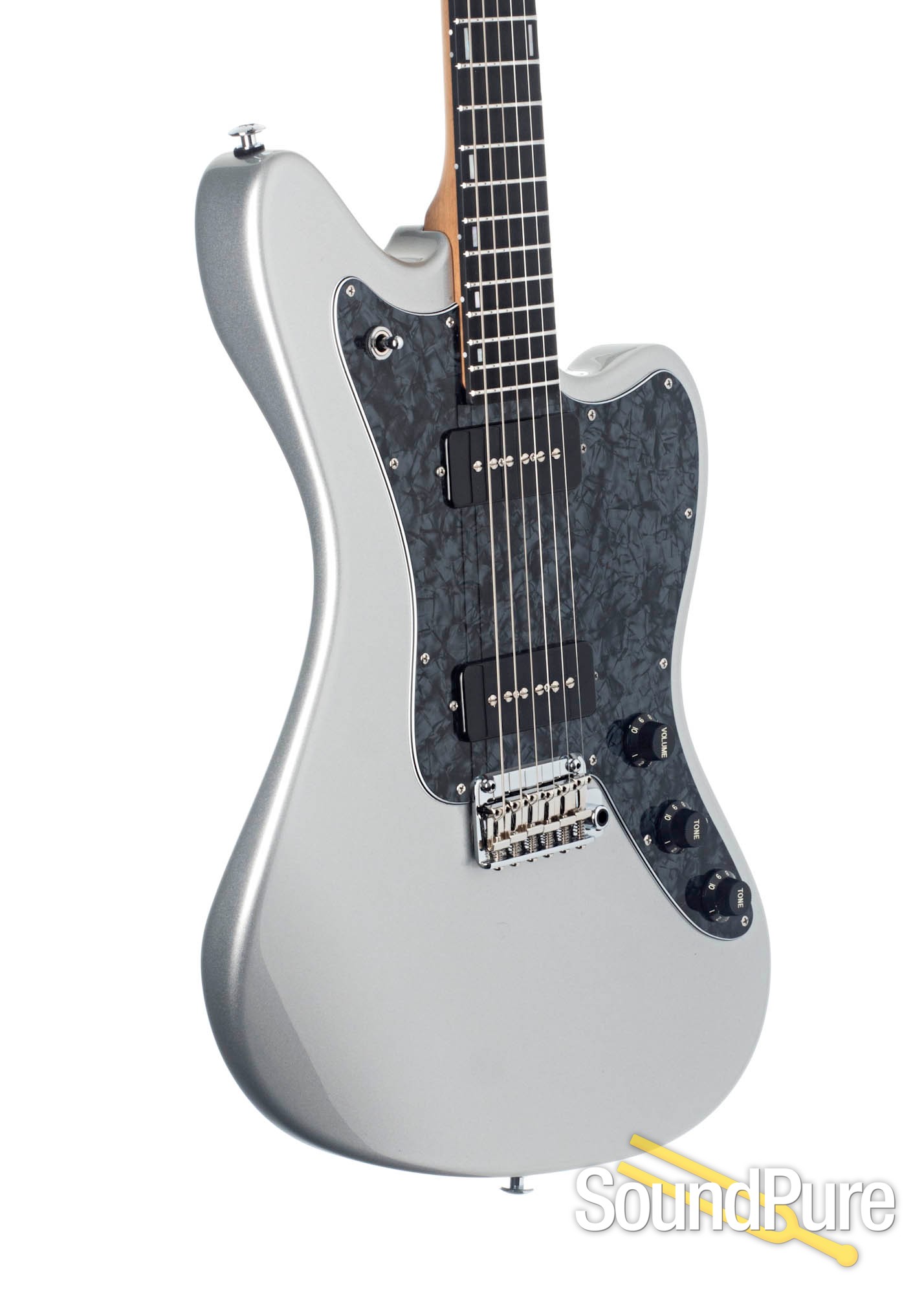 Suhr Classic JM Firemist Silver Electric Guitar #JS1W3P