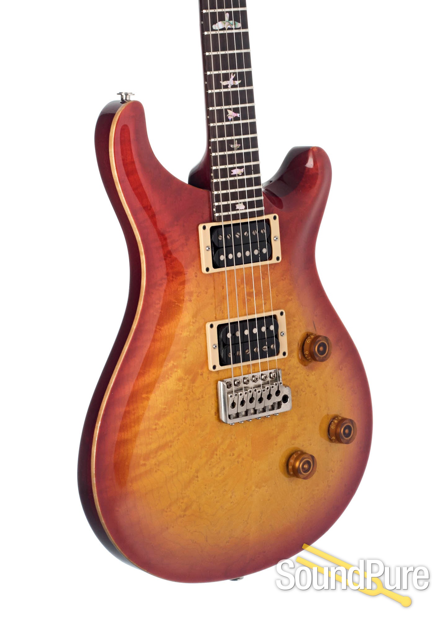 PRS Custom Birdseye Maple Cherry Sunburst #12902 - Used