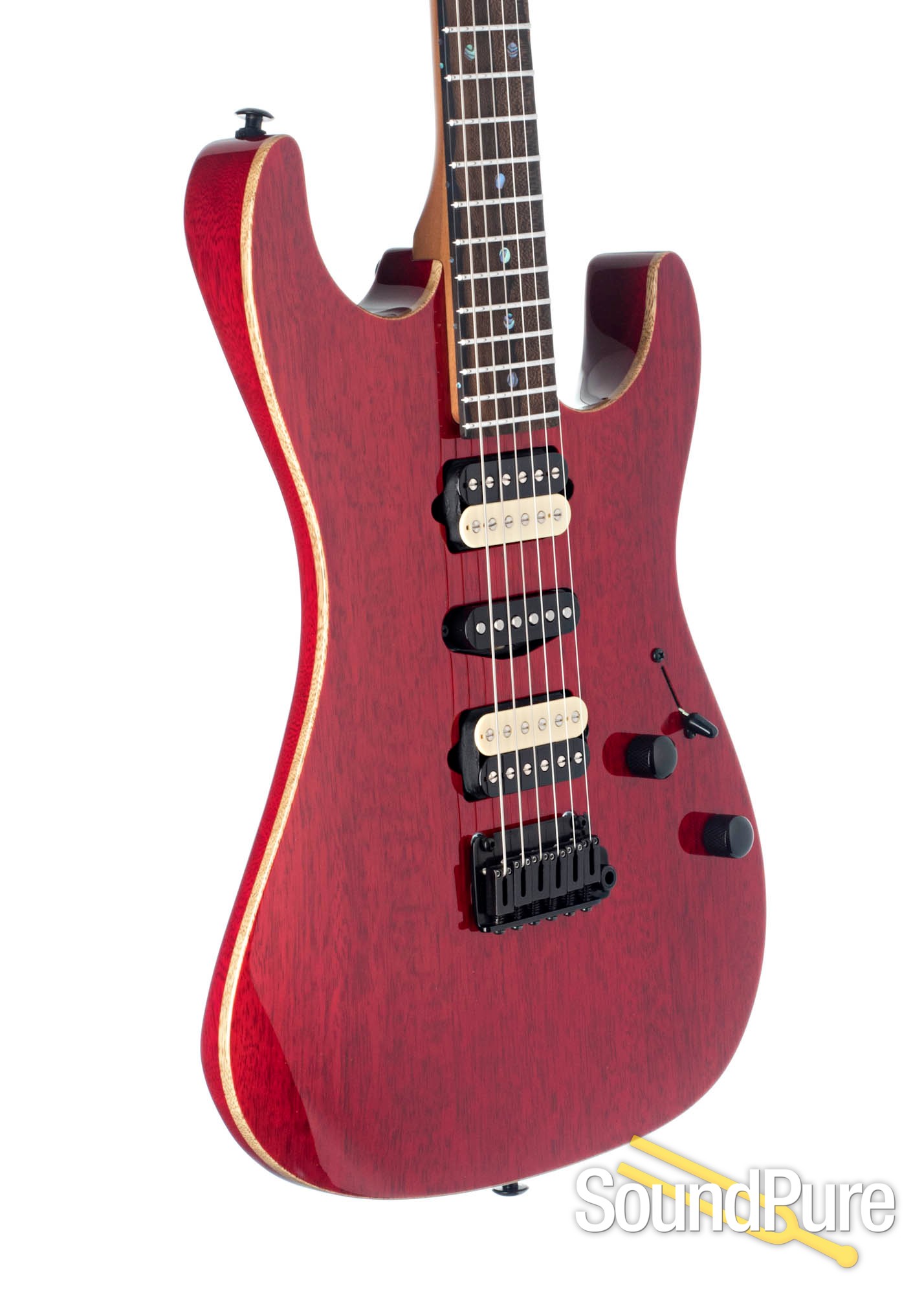 Suhr Standard Trans Red Electric Guitar #64213 | Soundpure.com